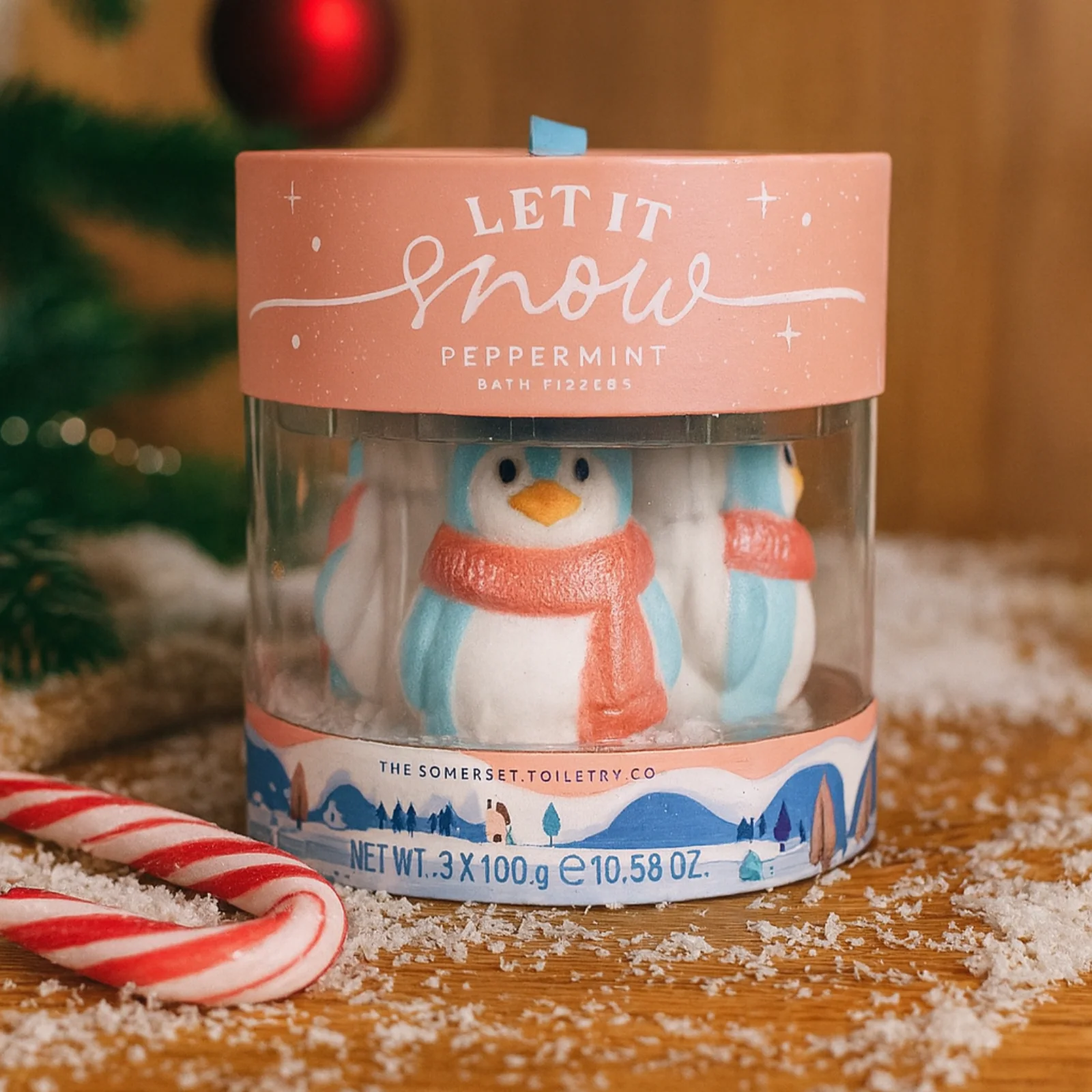 GIFT SET BATH FIZZER LET IT SNOW PINGUIN SET/3 - Phydra
